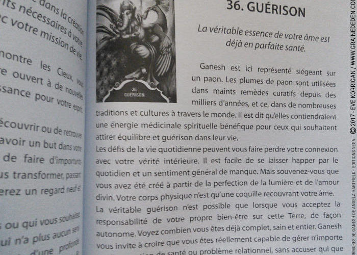 Murmures de Ganesh Cartes Oracle de Angela Hartfield