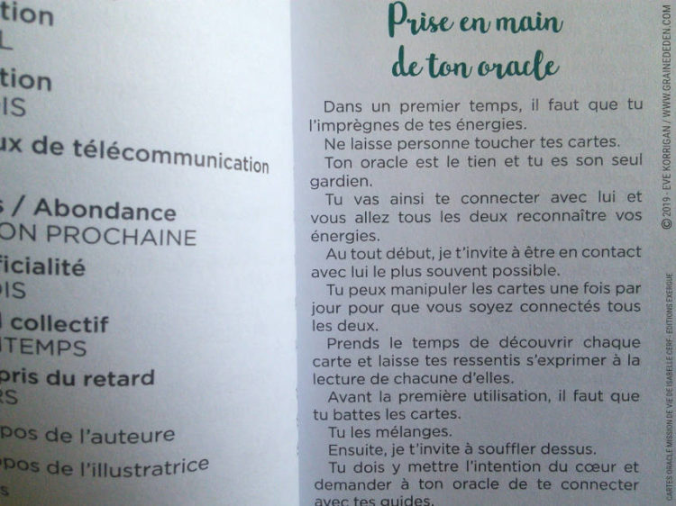 Mission de Vie cartes Oracle de Isabelle Cerf - Review et avis