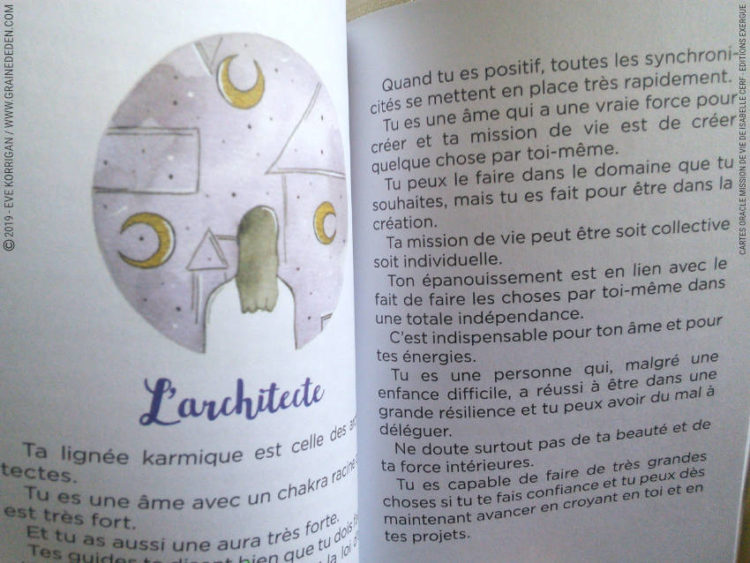 Mission de Vie cartes Oracle de Isabelle Cerf - Review et avis