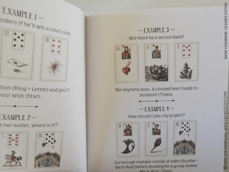 Maybe Lenormand Cartes de Ryan Edward - Avis et Review en français